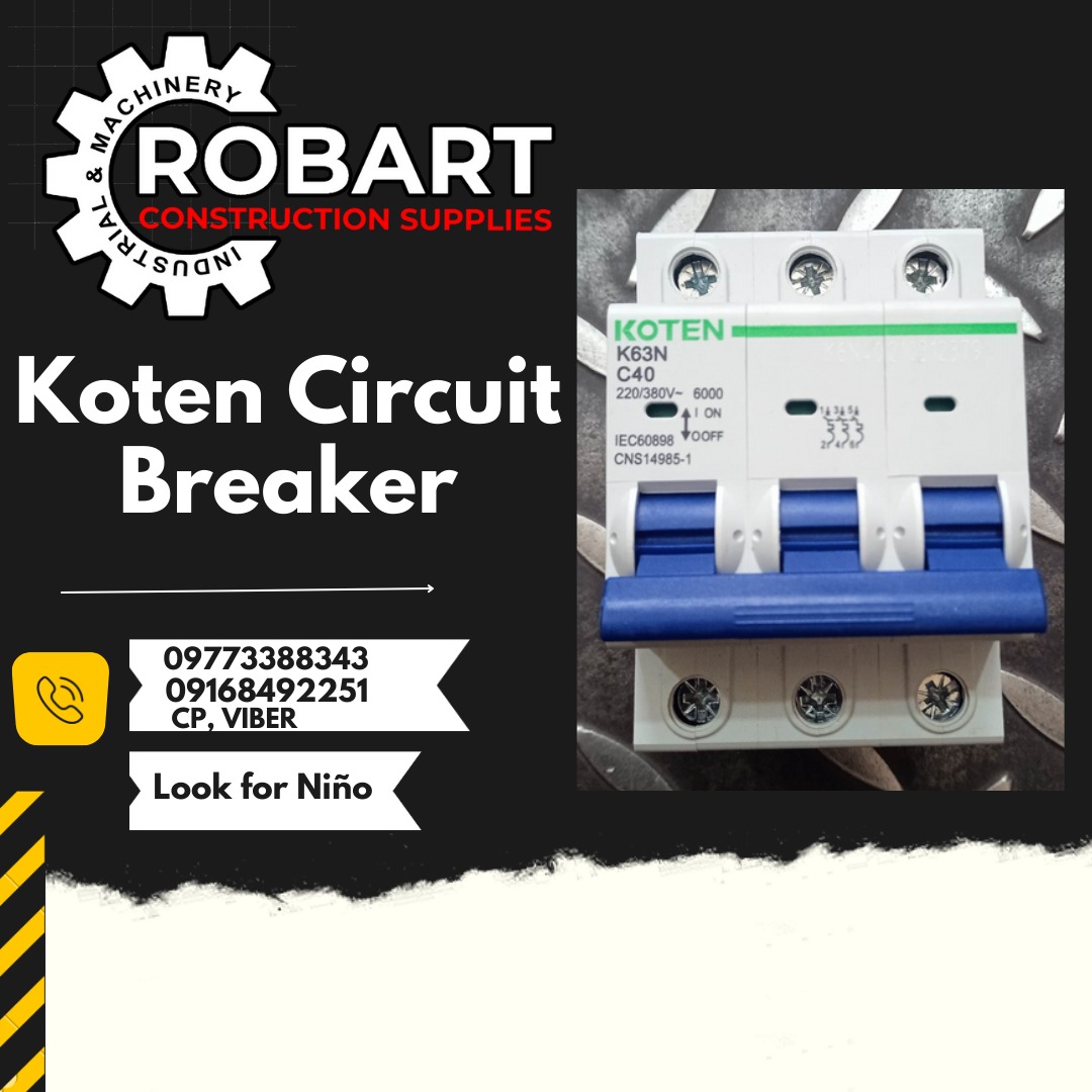 Koten Circuit Breaker, Commercial & Industrial, Construction Tools & Equipment on Carousell