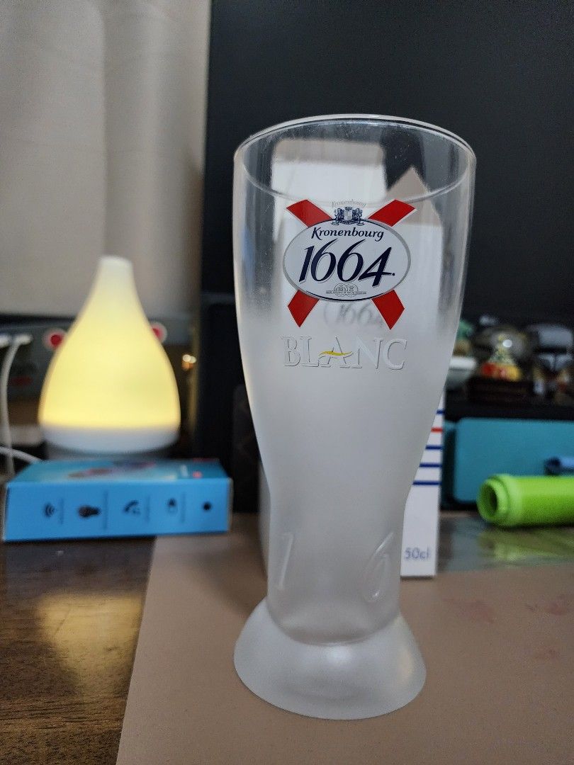 Kronenbourg 1664 Blanc 50cl Glass, Furniture & Home Living, Kitchenware ...