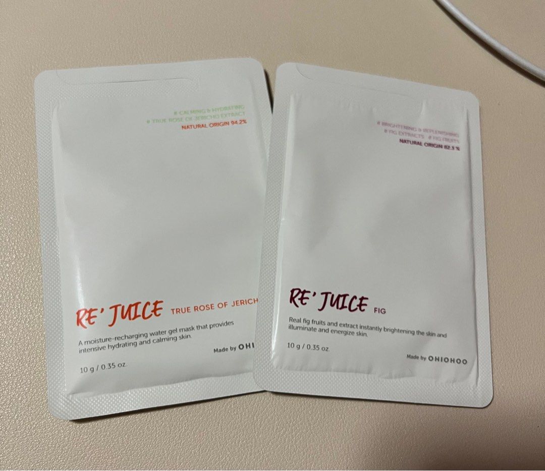 Ksisters Rejuice Fig & True Rose of Jericho Mask Sachet, Beauty ...