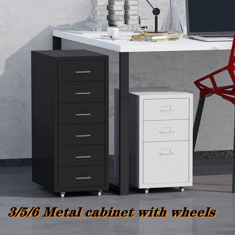 layers metal drawer unit home office drawers storage cabinet with wheel ...