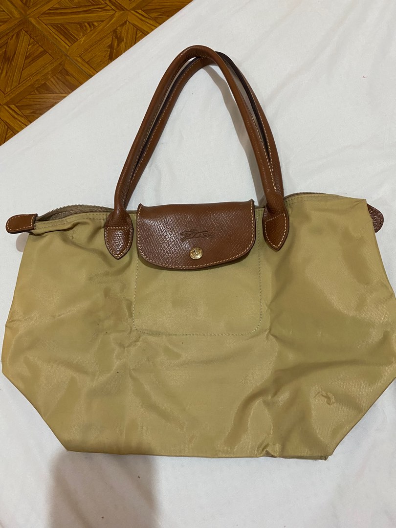 Longchamp Le Pliage Small Beige, Luxury, Bags & Wallets on Carousell