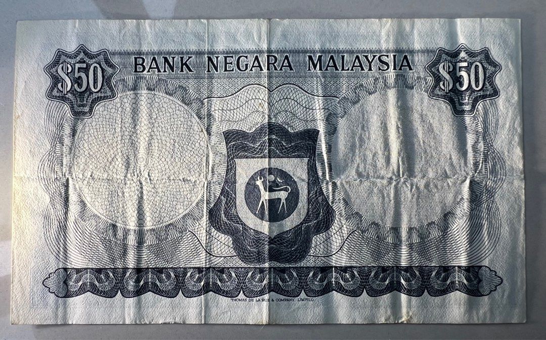 Malaysia 2nd Series RM50 $50 Ringgit Original VF, Hobbies & Toys ...