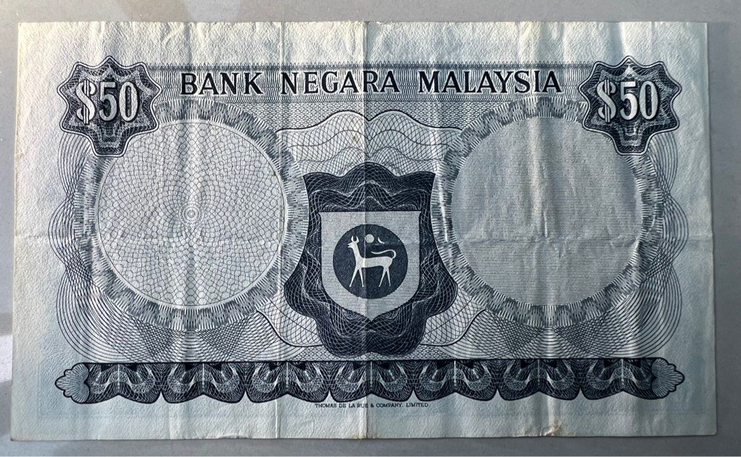 Malaysia 2nd Series RM50 $50 Ringgit Original VF, Hobbies & Toys ...