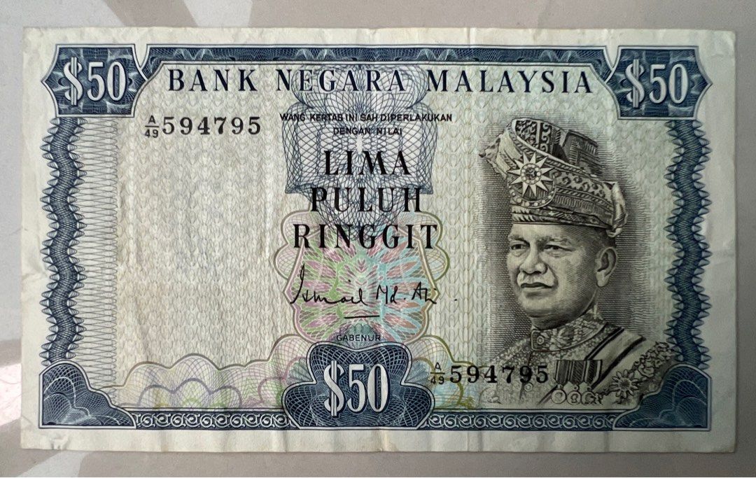 Malaysia 2nd Series RM50 $50 Ringgit Original VF, Hobbies & Toys ...