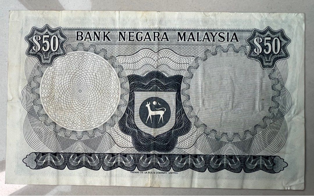 Malaysia 2nd Series RM50 $50 Ringgit Original VF, Hobbies & Toys ...