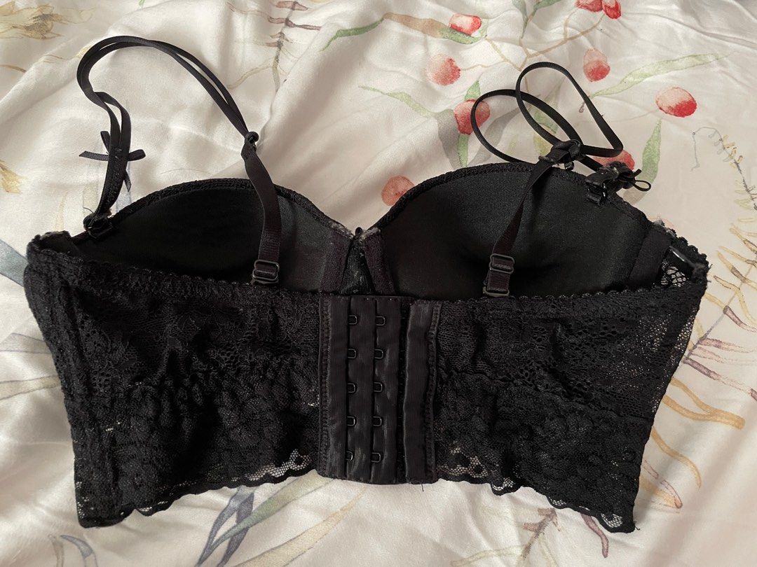 Mandhari- Black bra top - 32B, Women's Fashion, New Undergarments ...