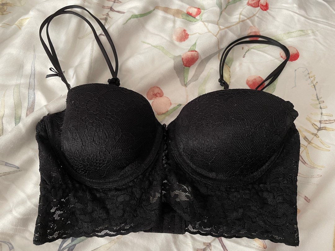 Mandhari- Black bra top - 32B, Women's Fashion, New Undergarments ...
