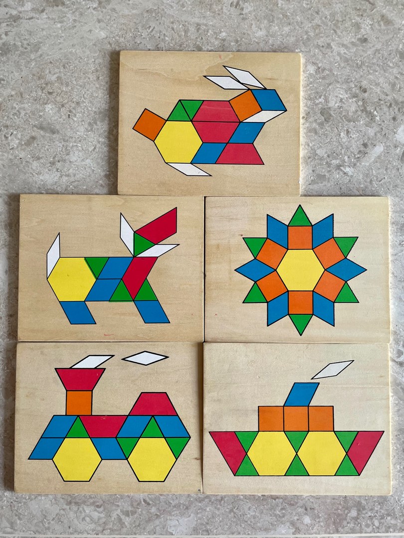 Melissa & Doug Pattern Blocks and Boards, Hobbies & Toys, Toys & Games ...