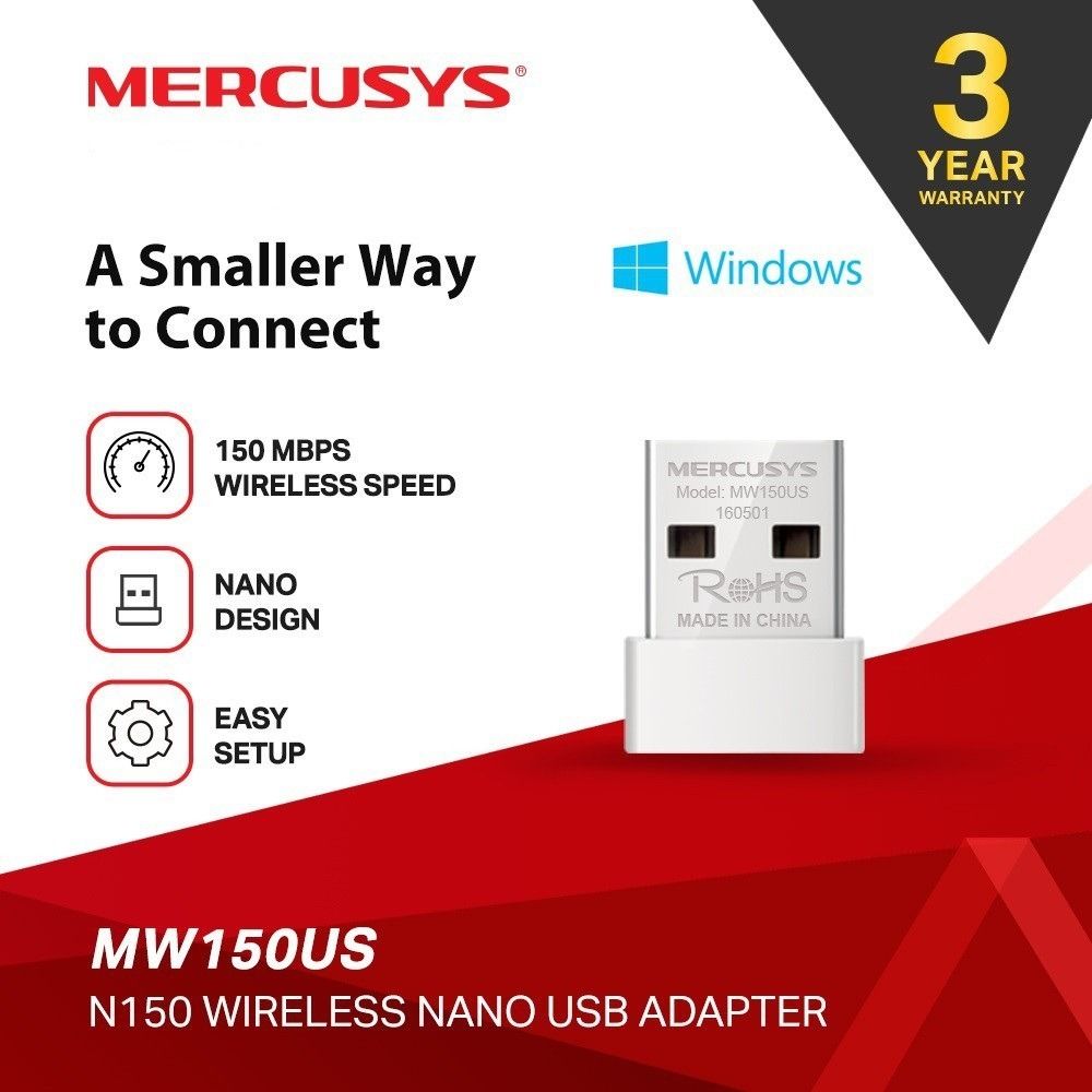 MERCUSYS N150 Wireless Nano USB Adapter, Computers & Tech, Parts ... MERCUSYS N150 Wireless Nano USB Adapter, Computers & Tech, Parts ...