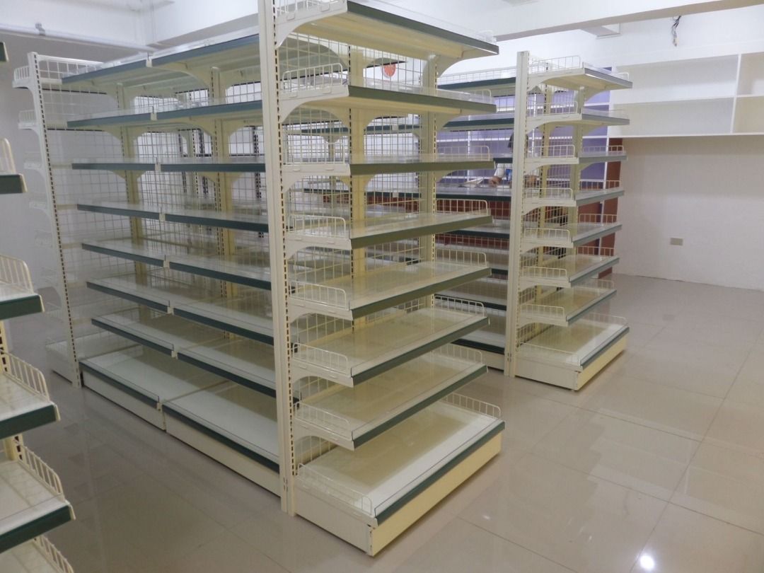 Mesh Type Gondola Rack Adjustable Layers, Furniture & Home Living ...