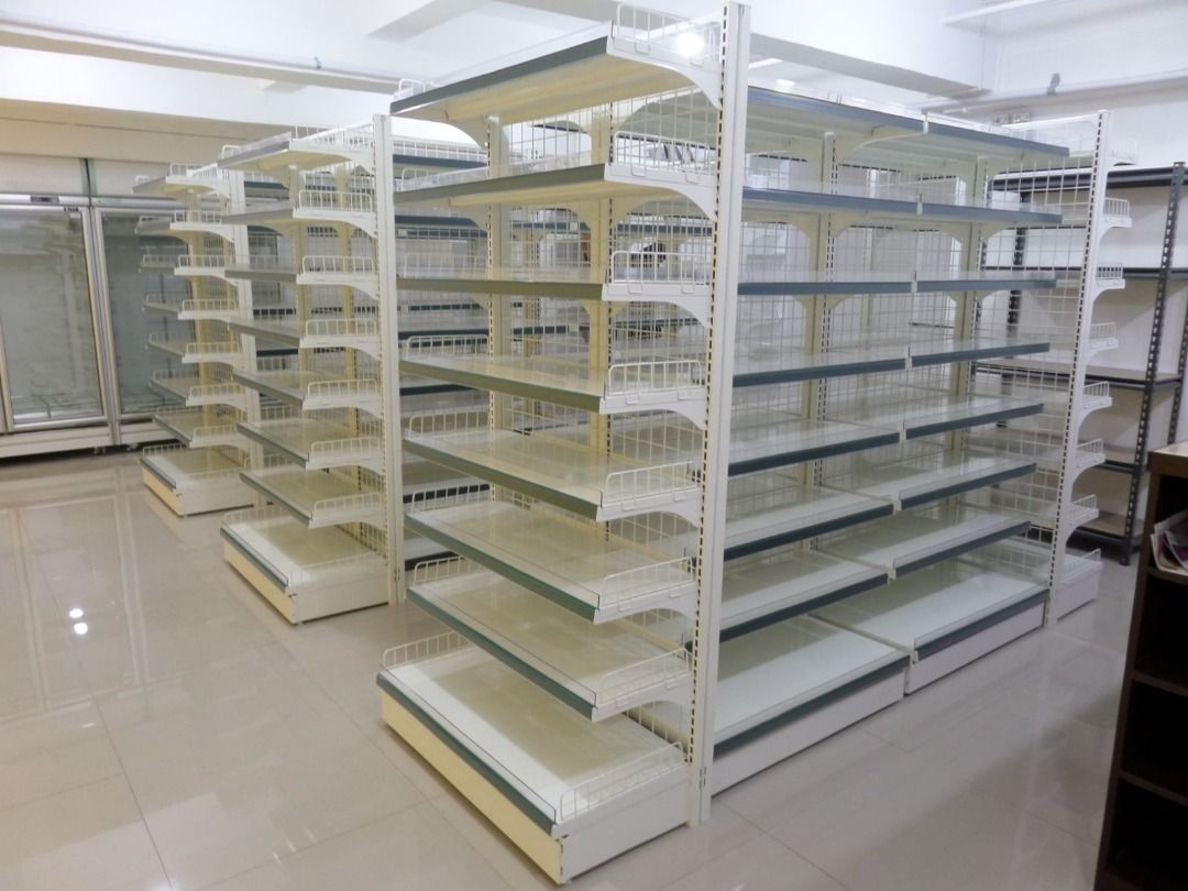 Mesh Type Gondola Rack Adjustable Layers, Furniture & Home Living ...