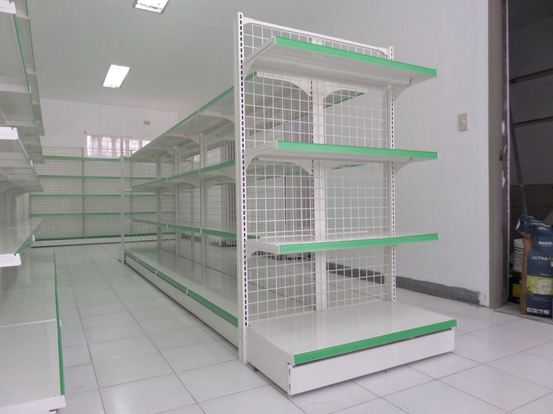 Mesh Type Gondola Rack Adjustable Layers, Furniture & Home Living ...