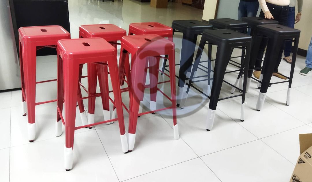Metal Stackable Tolix Barstool, Furniture & Home Living, Furniture ...