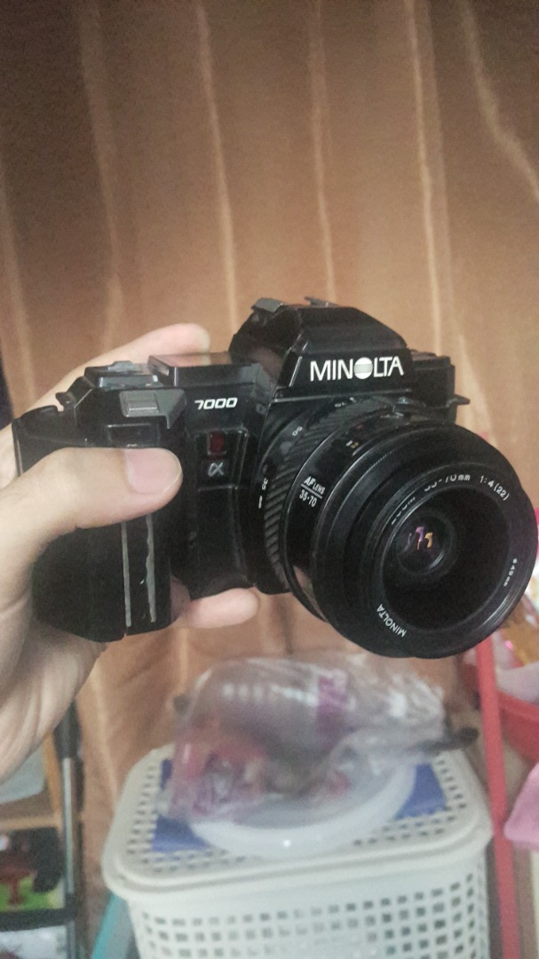 Minolta MAXXUM / ALPHA 7000 Film Camera, Photography, Cameras on Carousell