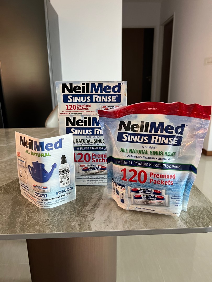 NeilMed Sinus rinse - 104 sachets, Beauty & Personal Care, Oral Care on ...