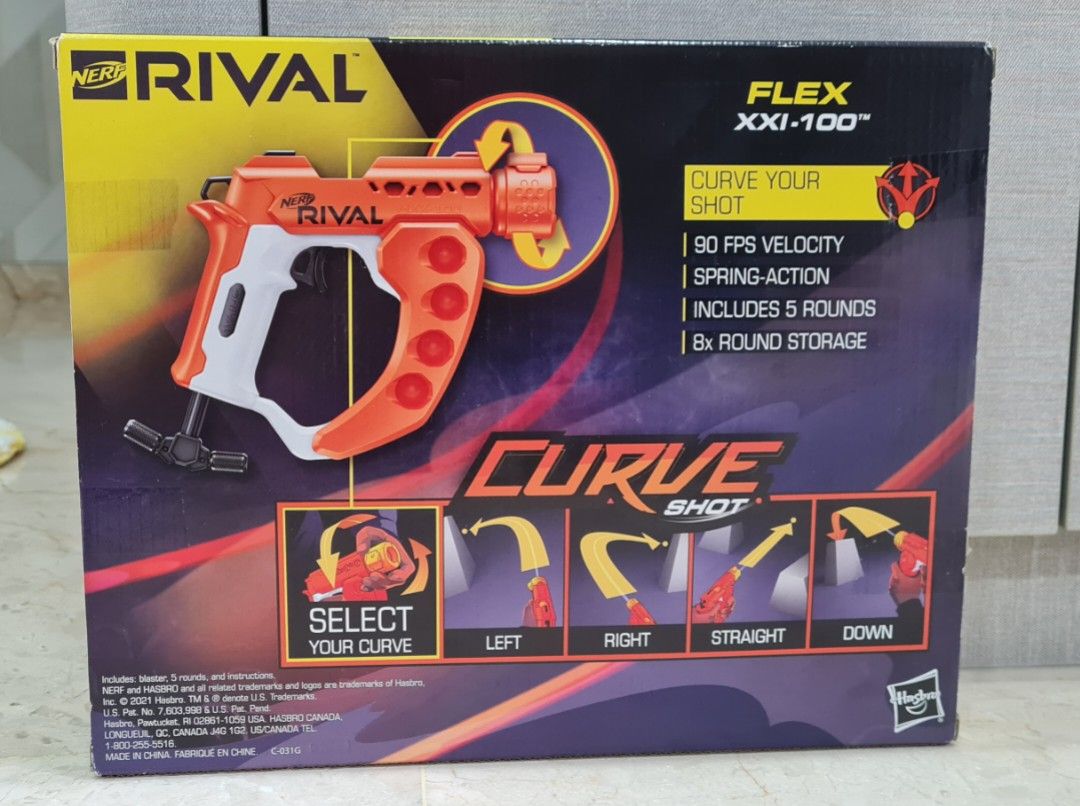 NERF RIVAL FLEX XXI-100 Curve Shot, Hobbies & Toys, Toys & Games on ...