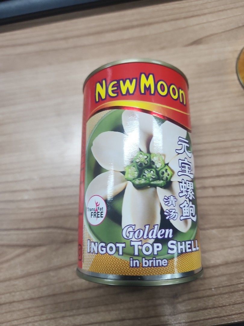 New Moon Ingot Top Shell in Brine, Food & Drinks, Packaged & Instant ...