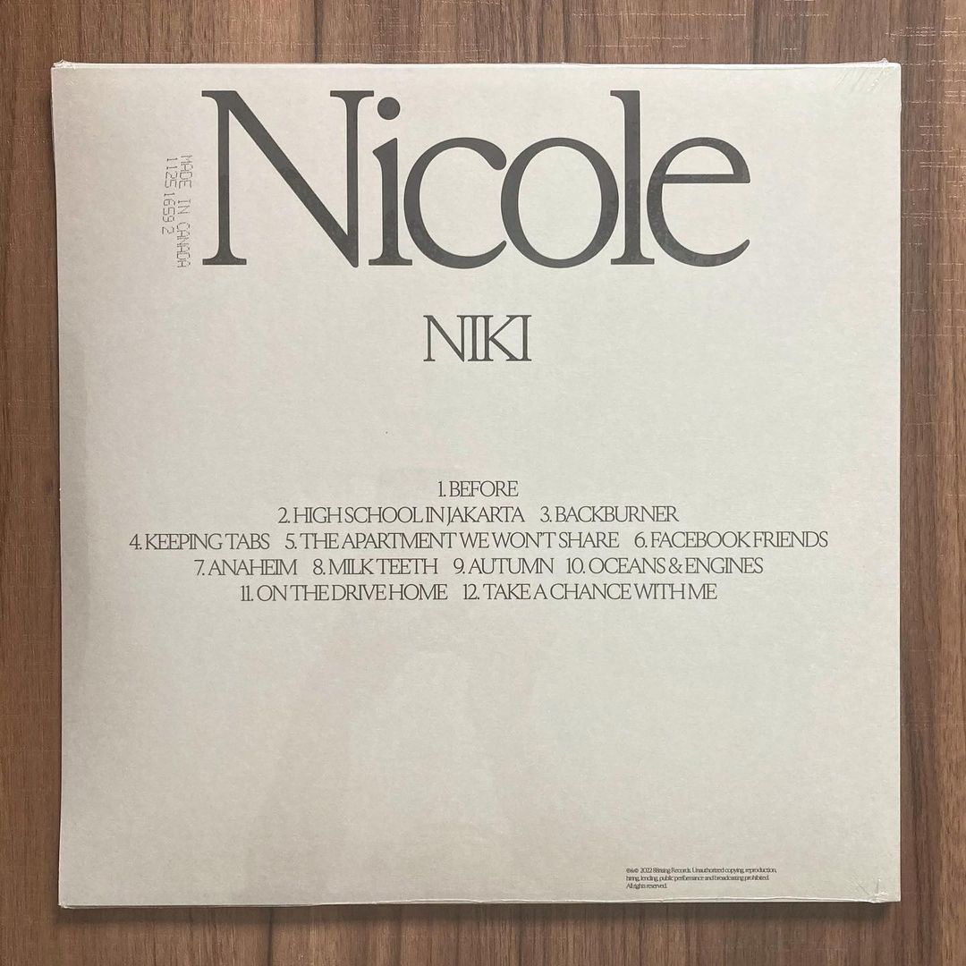 Niki - Nicole (Milky Clear) 2LP vinyl, Hobbies & Toys, Music & Media ...