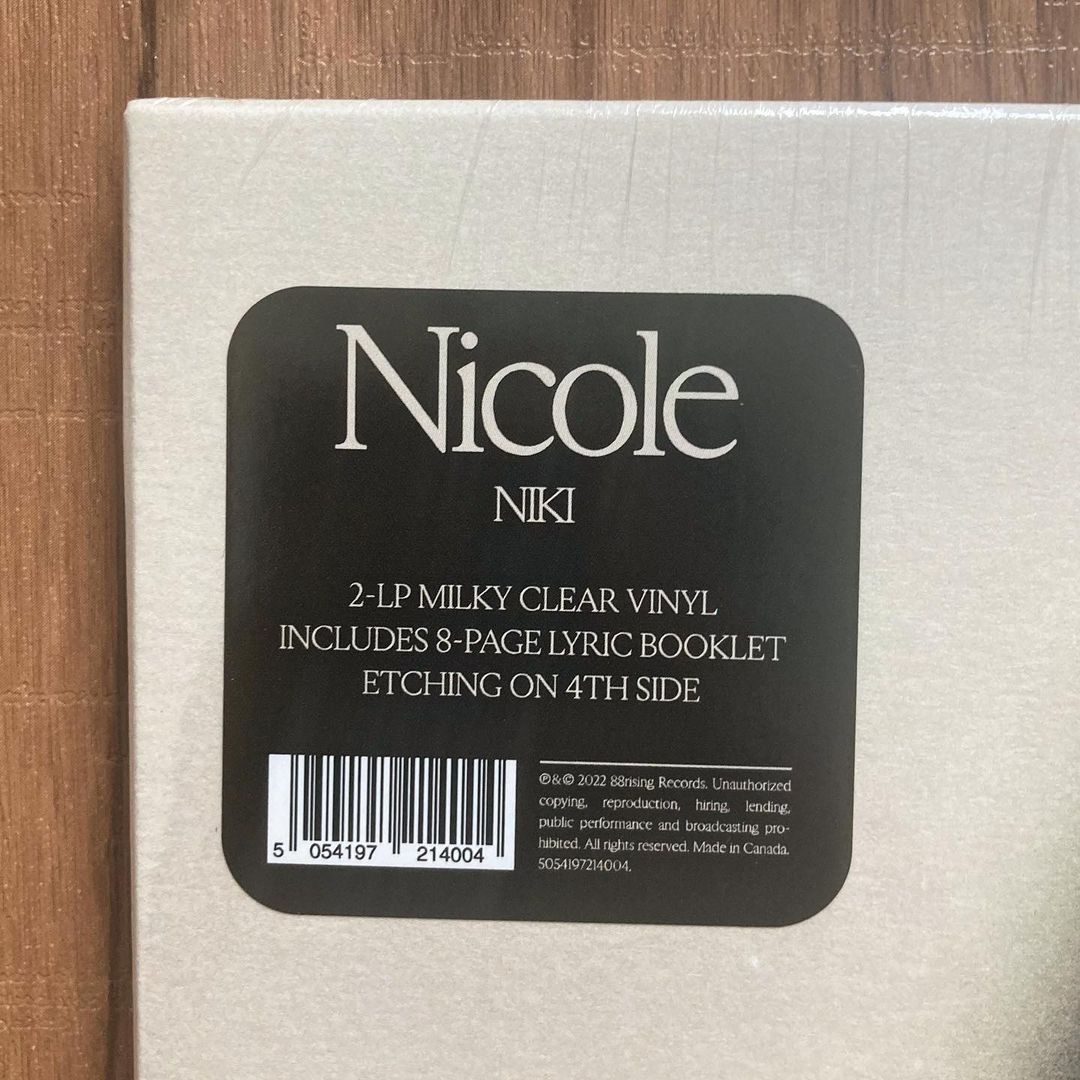 Niki - Nicole (Milky Clear) 2LP vinyl, Hobbies & Toys, Music & Media ...
