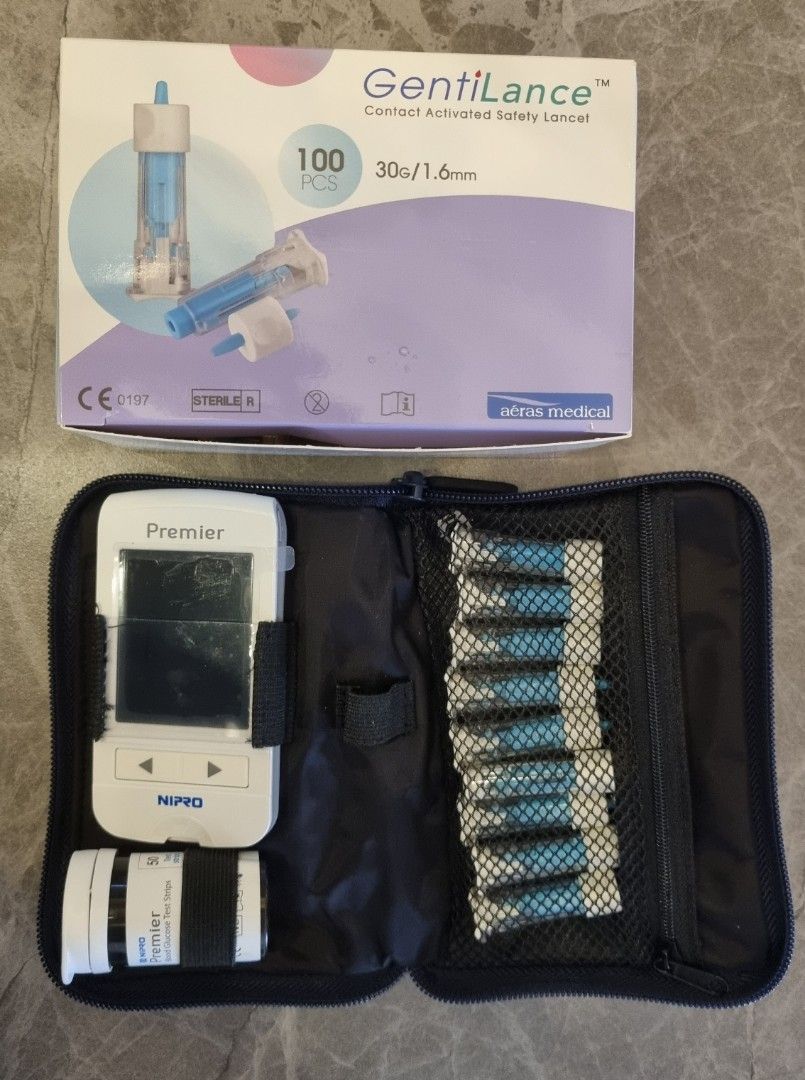 Nipro Premier Alpha Blood Glucose Monitoring System, Health & Nutrition ...