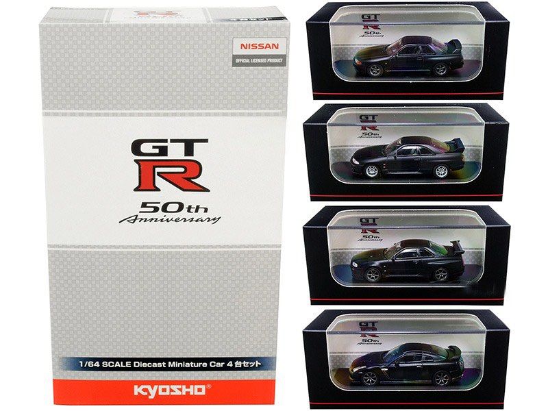 Nissan GTR 50th Anniversary Limited Edition Set Kyosho R32 R33 R34 R35 ...