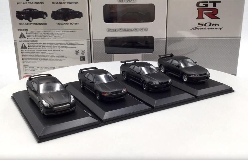 Nissan GTR 50th Anniversary Limited Edition Set Kyosho R32 R33 R34 R35 ...