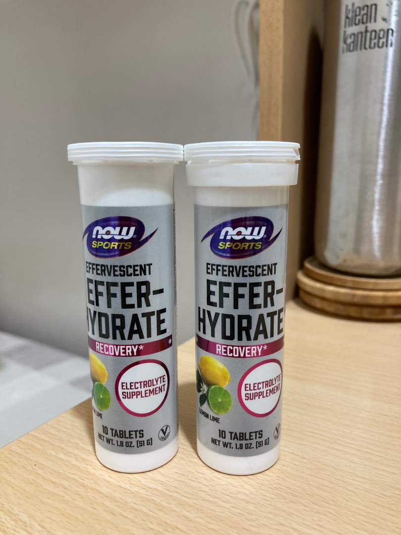 NOW SPORTS Effer-hydrate electrolyte supplement, Health & Nutrition ...