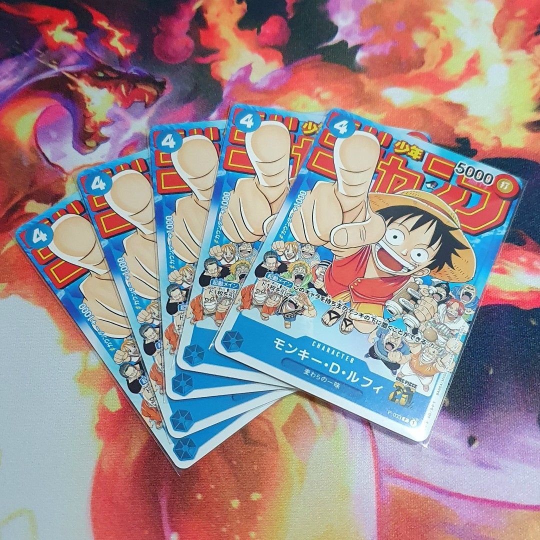 One Piece Card Luffy Shonen Jump promo One Piece TCG luffy One Piece 25th Shonen Jump, Hobbies ...