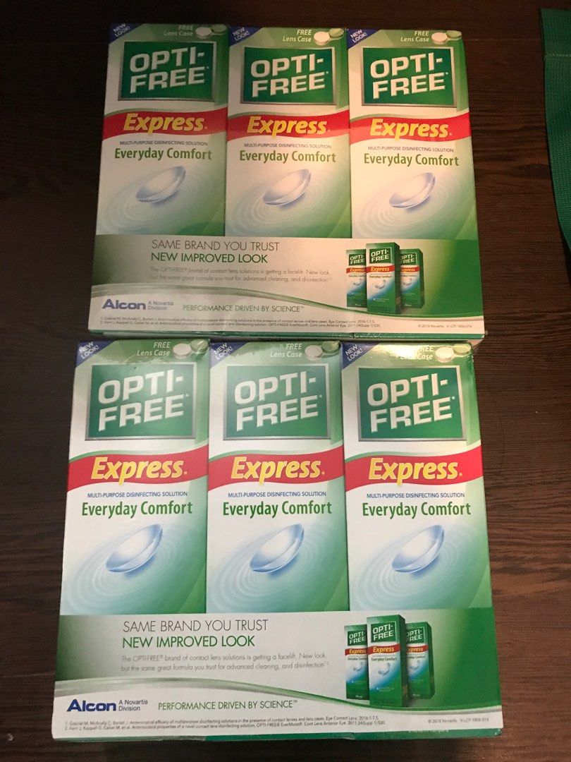 Opti-Free Express Contact lens solution, Beauty & Personal Care, Vision ...