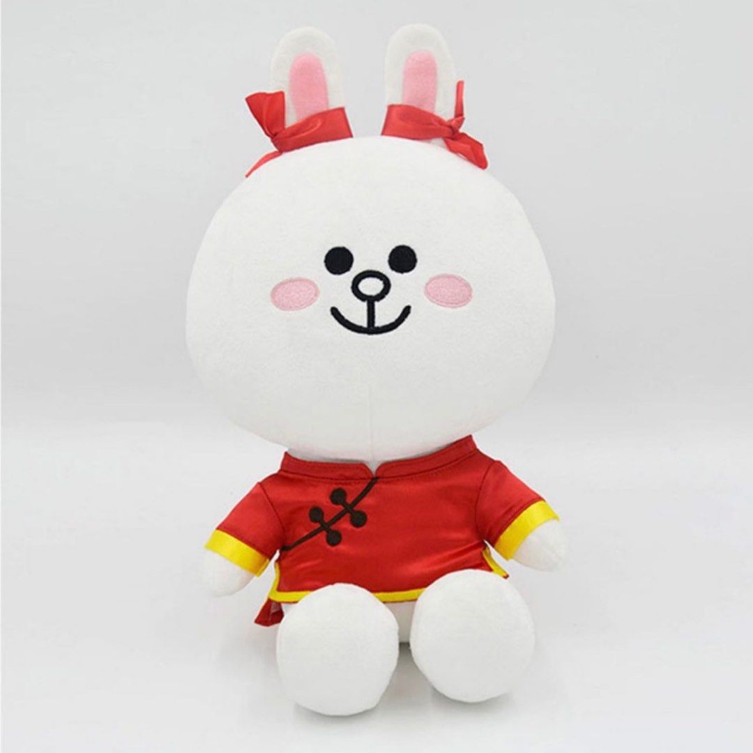 Original Authentic Line Friends Rabbit CNY Couple Plushie Stuff Toy ...