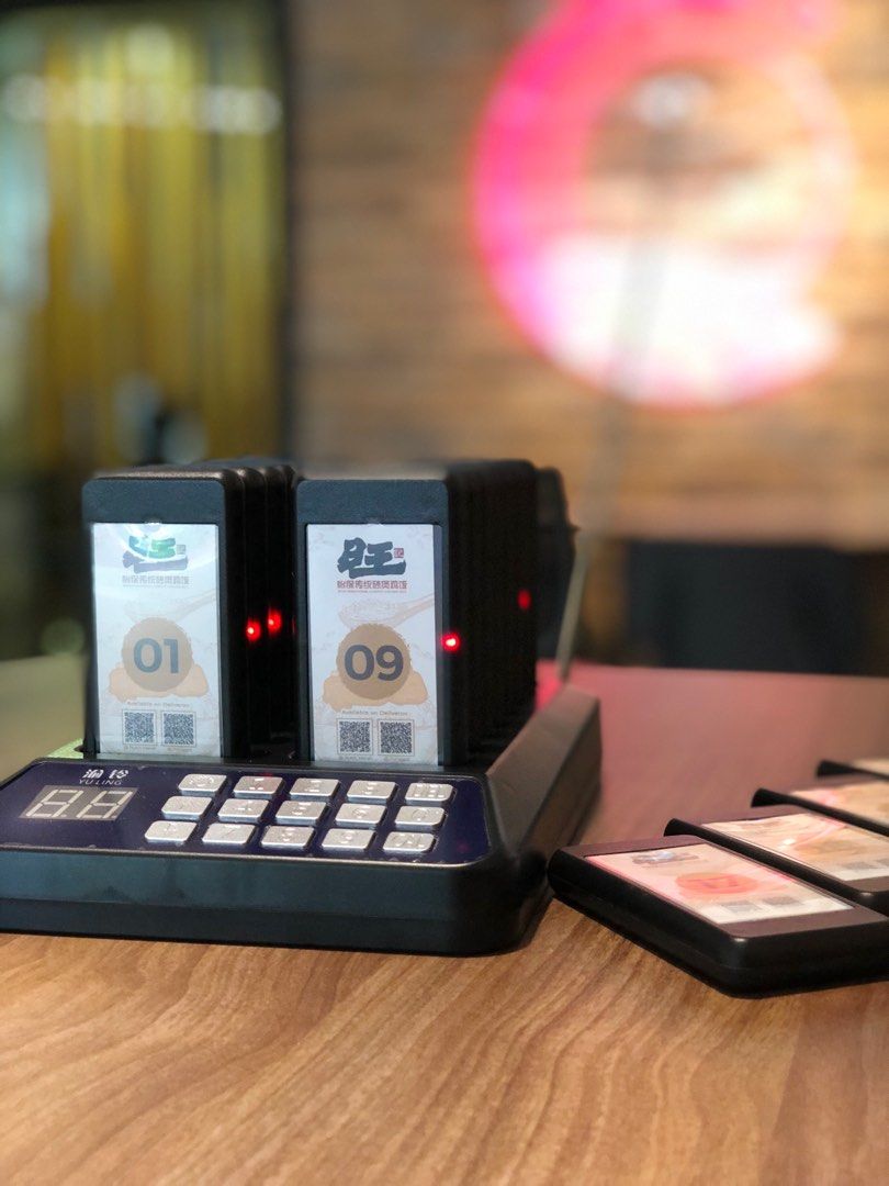 Pager alert buzzer vibrate beeper restaurant hawker western food self ...