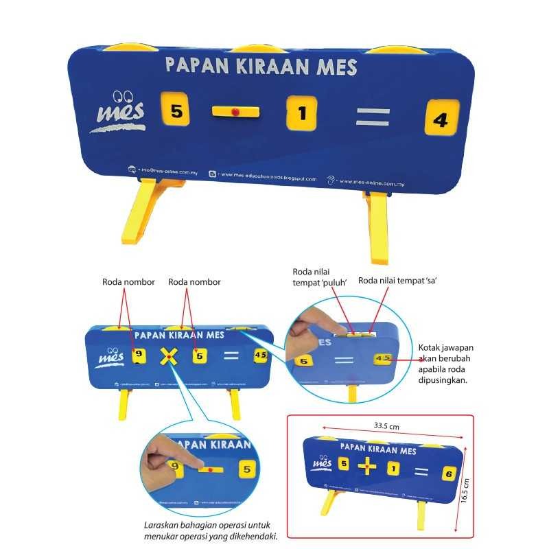 Papan Kiraan MES, Hobbies & Toys, Stationery & Craft, Stationery ...