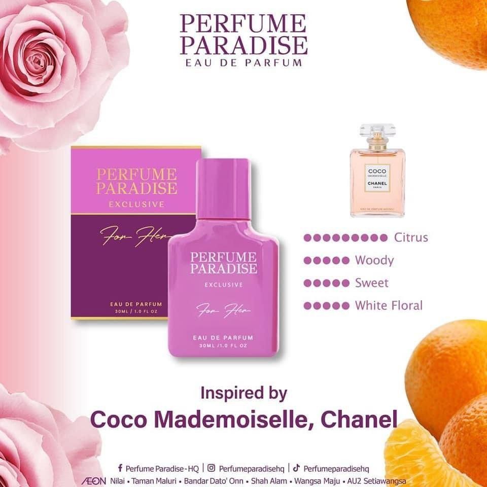 Perfume Paradise Coco Chanel, Beauty & Personal Care, Fragrance ...