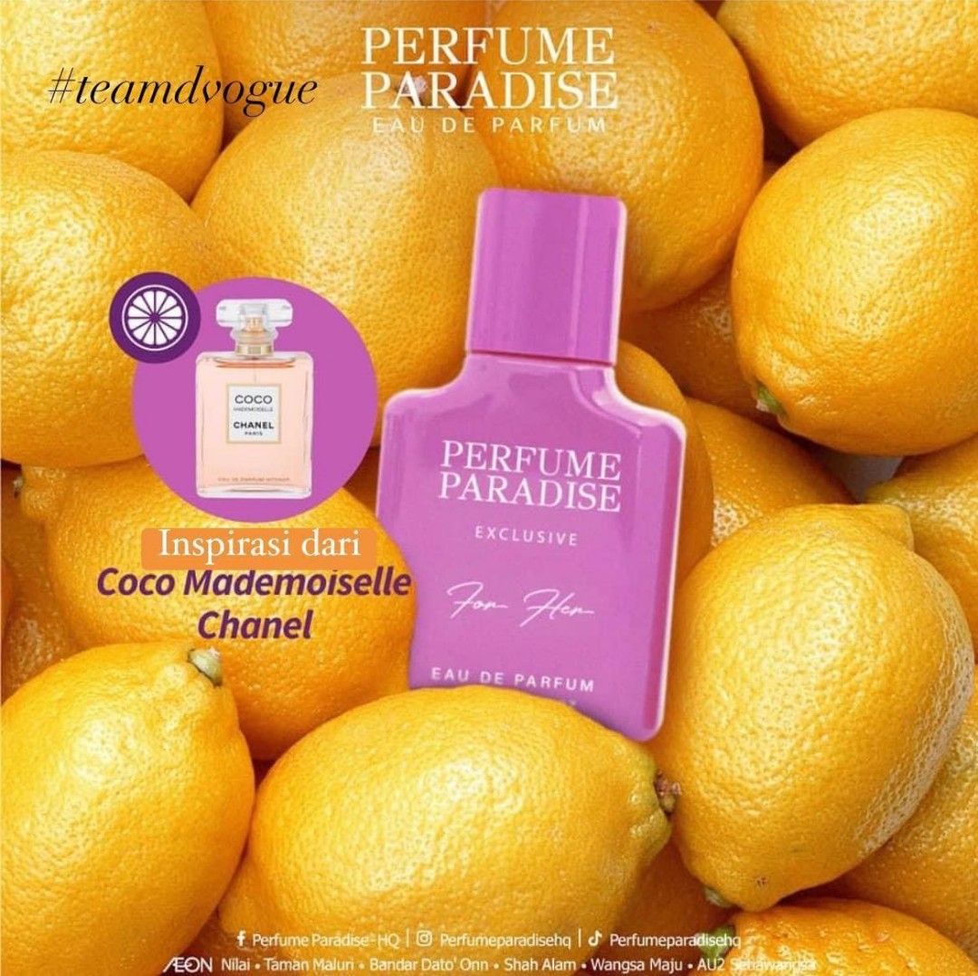 Perfume Paradise Coco Chanel, Beauty & Personal Care, Fragrance ...