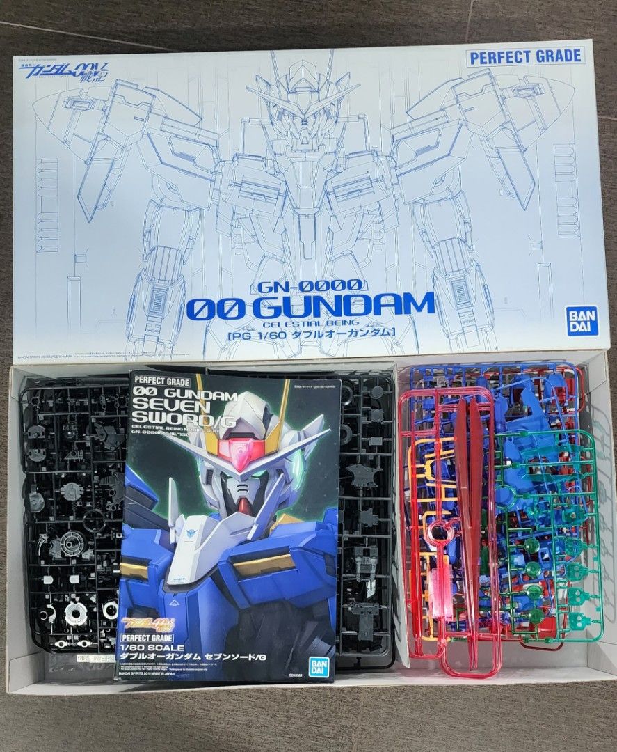 PG Gundam 00 Raiser/Seven Swords, Hobbies & Toys, Toys & Games on Carousell