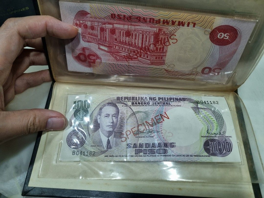 Philippines 1969 Specimen 1 yo 100 peso note set, Hobbies & Toys ...