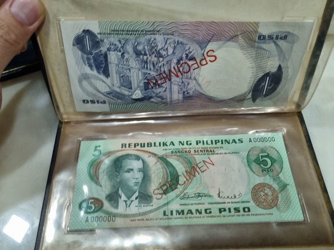 Philippines 1969 Specimen 1 yo 100 peso note set, Hobbies & Toys ...