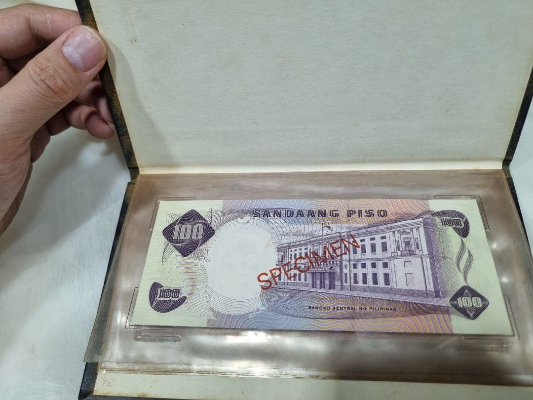 Philippines 1969 Specimen 1 yo 100 peso note set, Hobbies & Toys ...