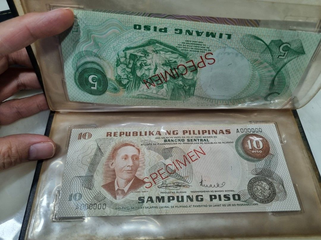 Philippines 1969 Specimen 1 yo 100 peso note set, Hobbies & Toys ...