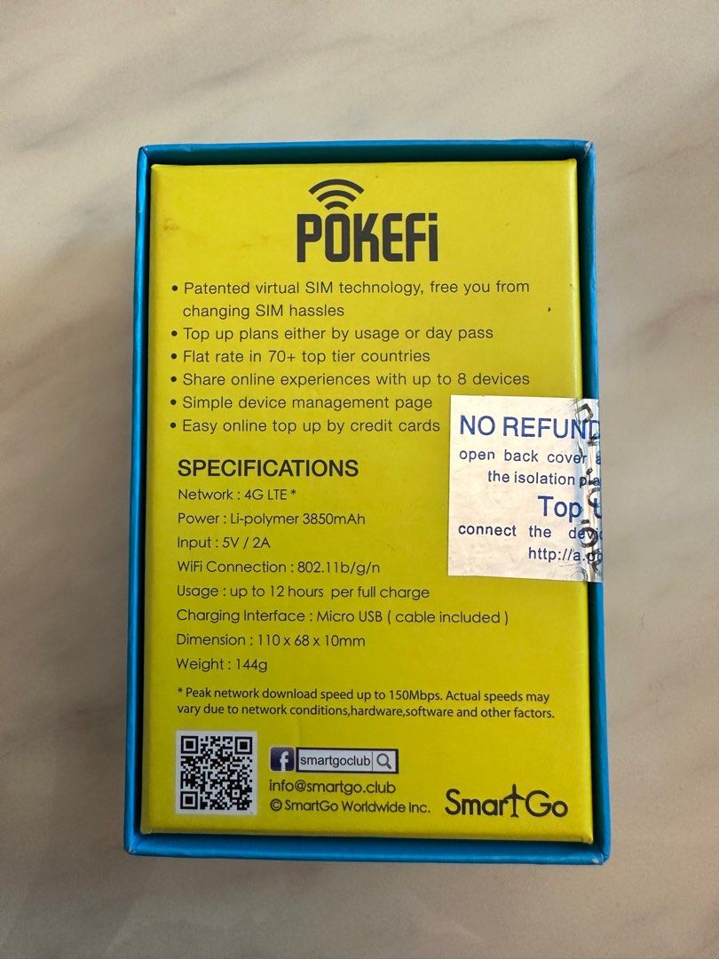 Pokefi (4G LTE Pocket Wifi), Mobile Phones & Gadgets, Other Gadgets on Carousell
