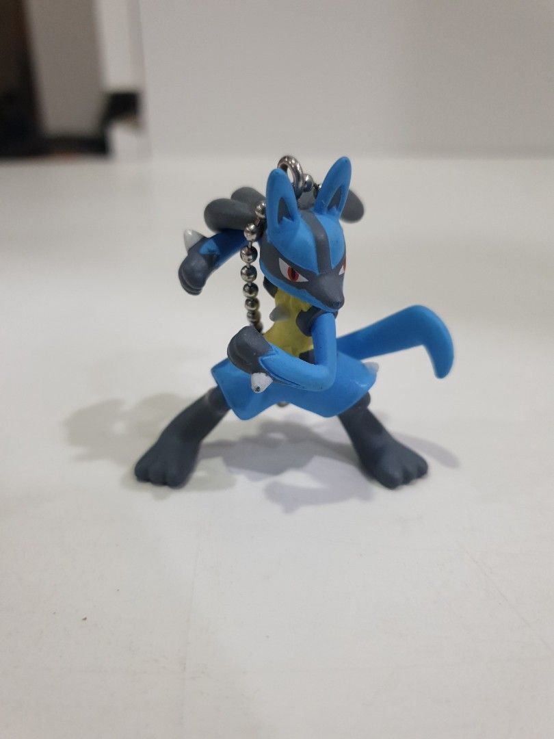 Pokemon mini figure strap and keychain combo - Lucario, Hobbies & Toys ...