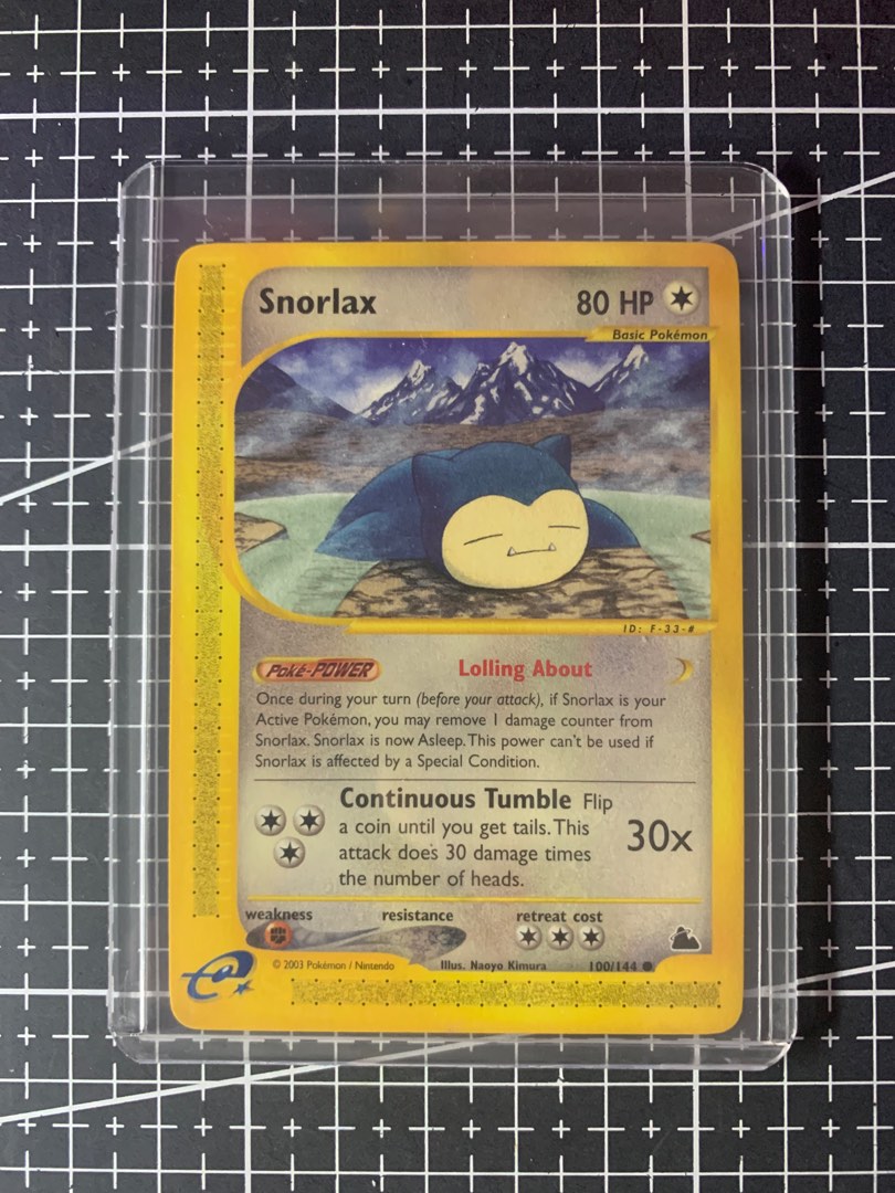 Pokemon Snorlax Skyridge Common 100/144 Vintage, Hobbies & Toys, Toys ...