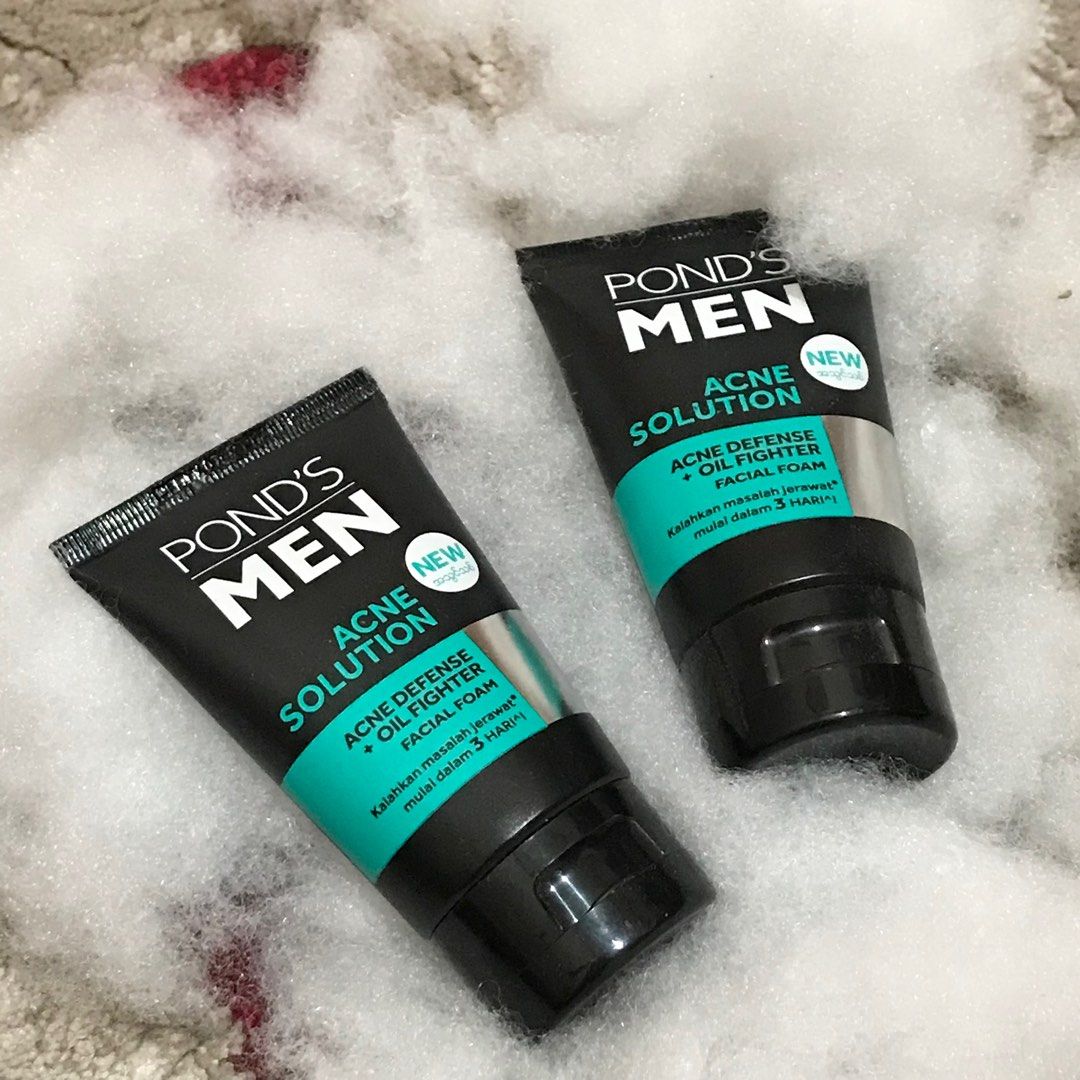 Ponds Men Acne Solution, Kesehatan & Kecantikan, Kulit, Sabun & Tubuh ...
