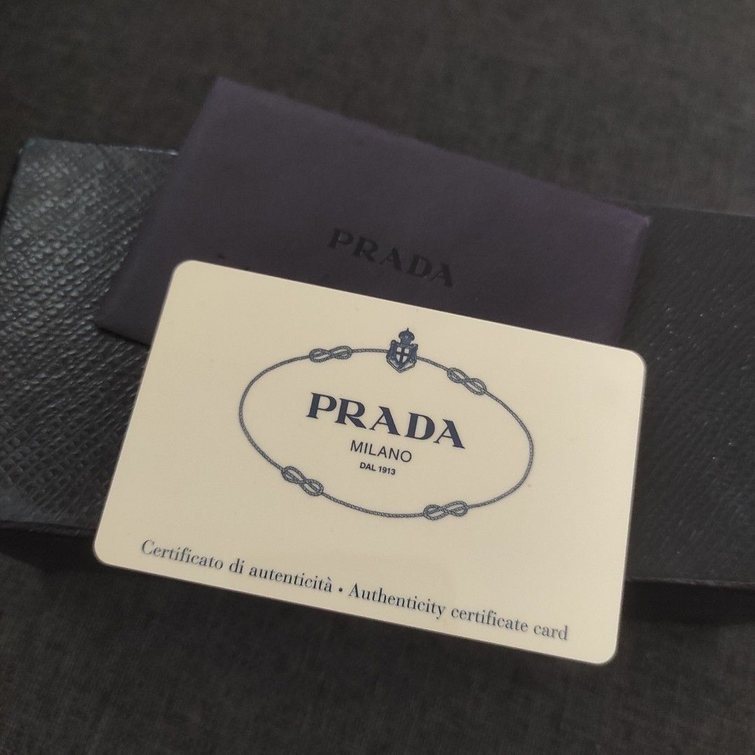 PRADA Authenticity Certificate Card Video Gaming Gaming PRADA Authenticity Certificate Card Video Gaming Gaming
