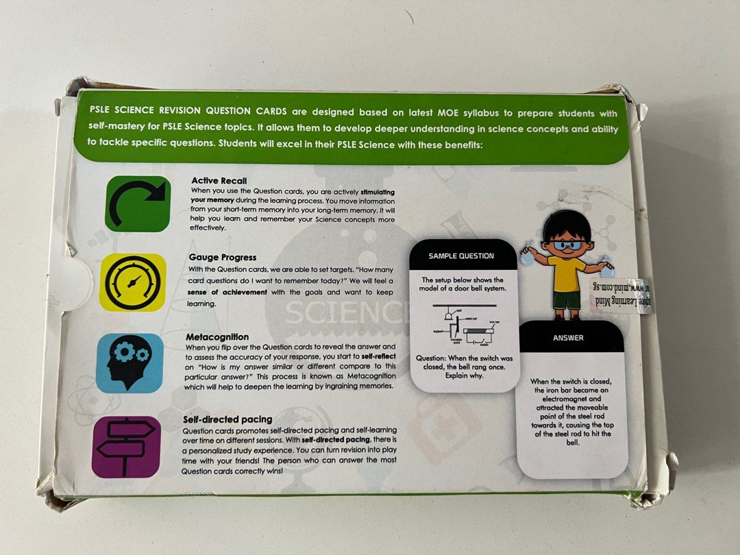 PSLE P6 Primary 6 Science Revision Question Cards Useful Informative ...