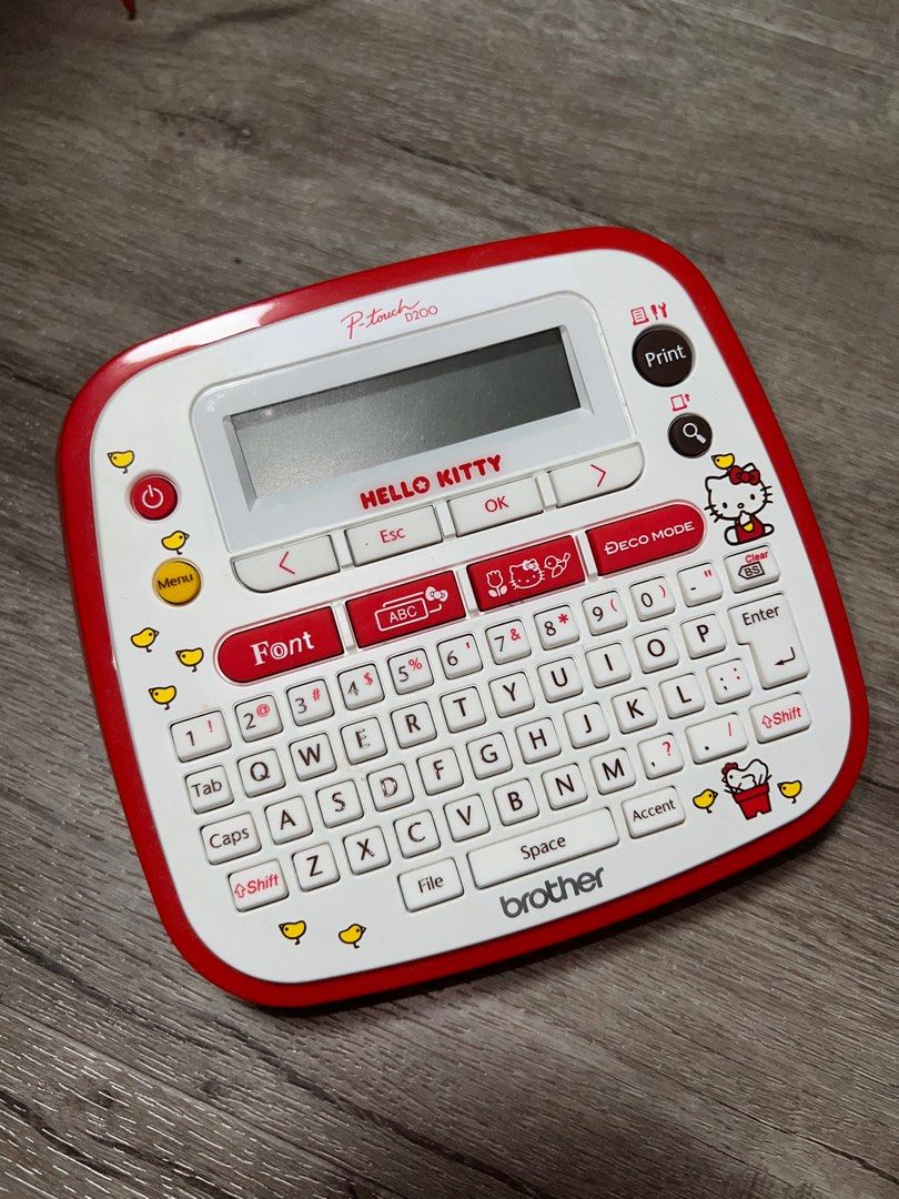 PT-D2000 hello kitty brother label printer, Computers & Tech, Printers ...
