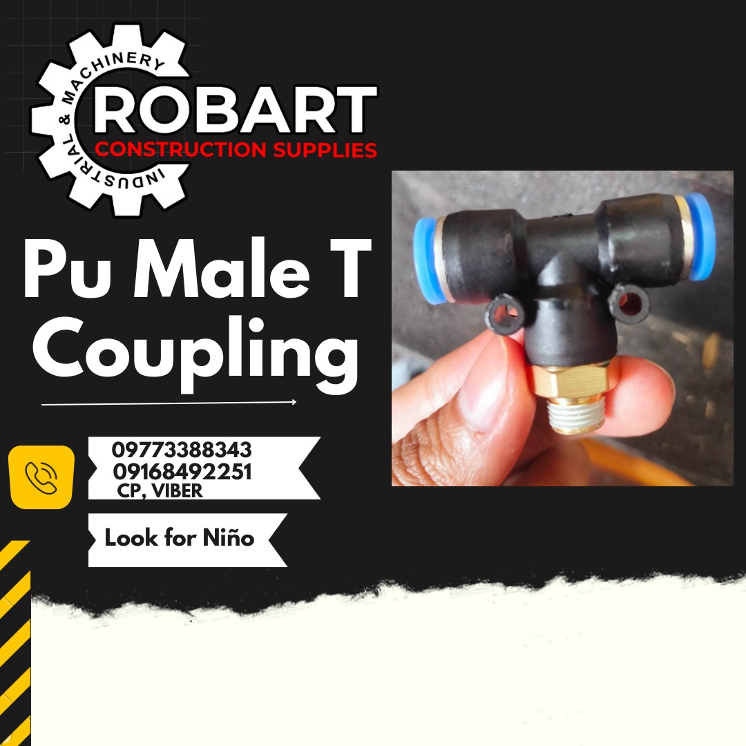 Pu Male T Coupling, Commercial & Industrial, Construction Tools & Equipment on Carousell