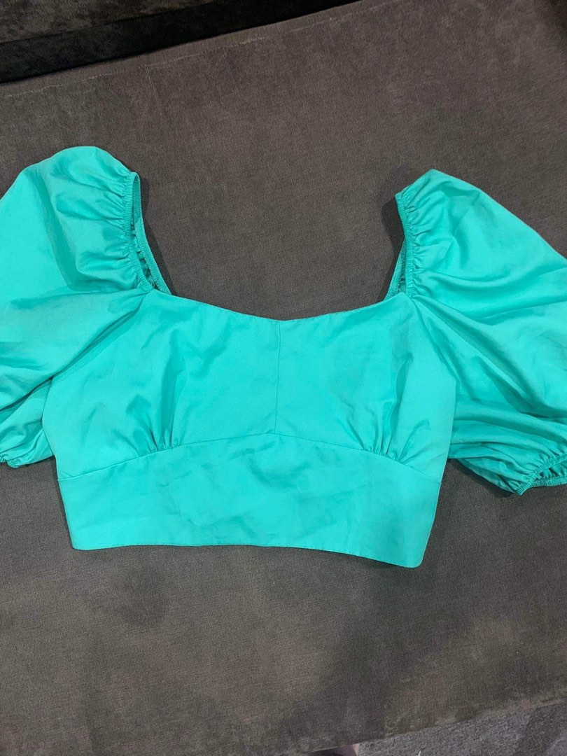 Puff hanging top, Women's Fashion, Tops, Blouses on Carousell