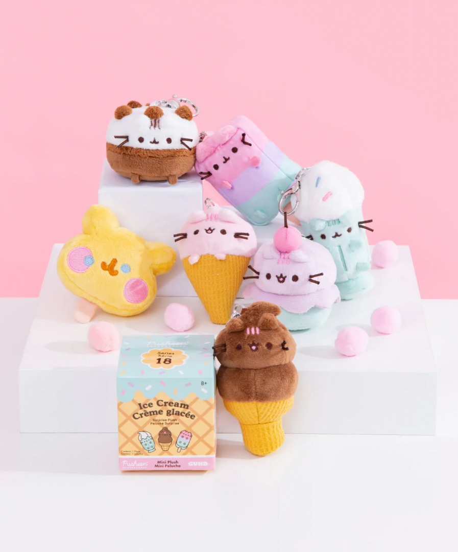 Pusheen Ice Cream Surprise Plush Series 18, Hobbies & Toys, Toys ...