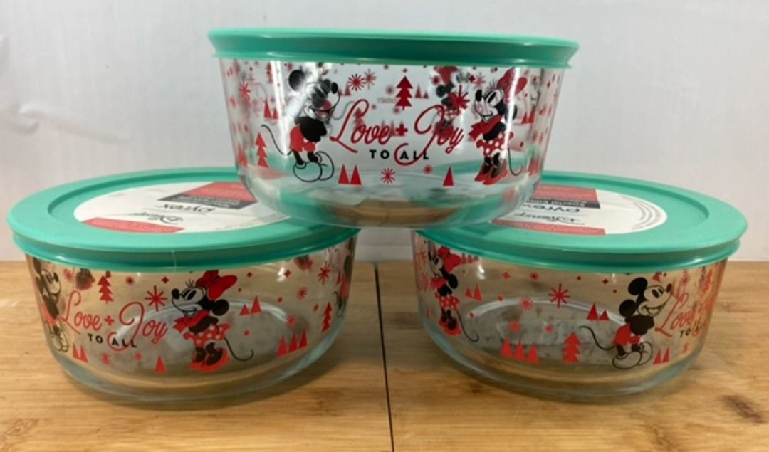 Pyrex Limited Edition Disney Storage 946ml x 3 (Mickey & Friends ...
